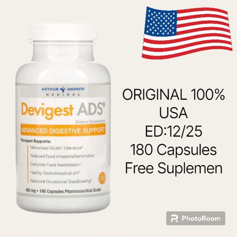 Arthur Andrew Medical Devigest ADS, Advanced Digestive Support, 400 mg ...