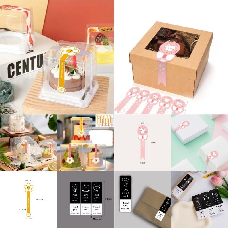 Thank you tq Sticker tq Sticker Seal box label box box Sticker handmade ...