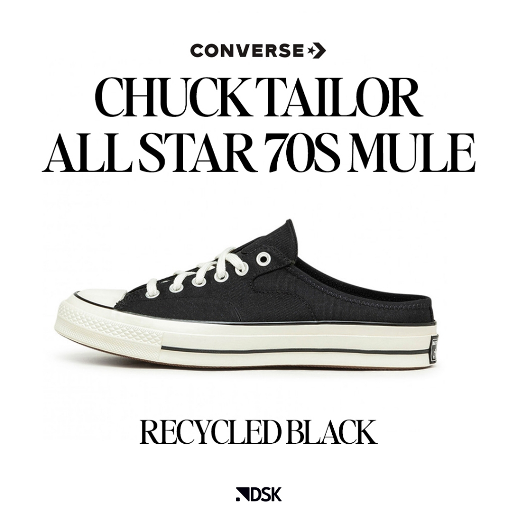 Converse Chuck Taylor All Star 70S Mule Recycled Black 100% Original ...