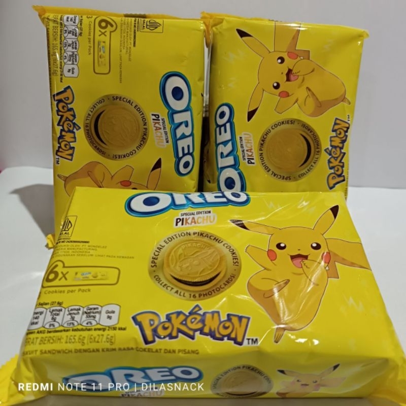 New OREO POKEMON 1 PACK 6 Sachets SPECIAL EDITION PIKACHU | Shopee Malaysia
