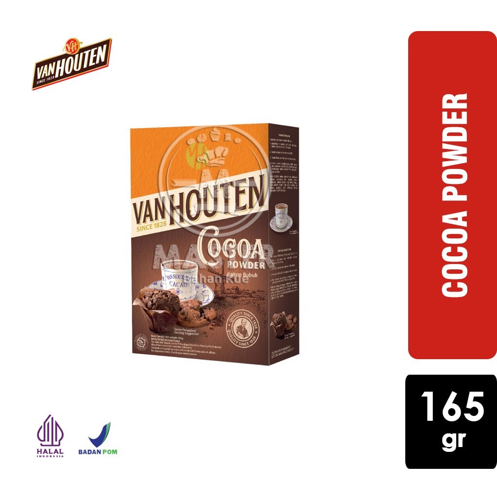 Cocoa Powder Van Houten Cocoa Chocolate Powder [Original Pack 165 gr ...