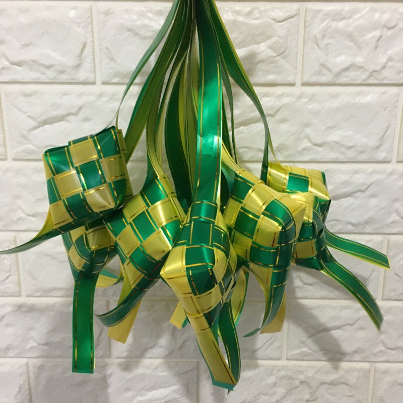 Japanese Ribbon Ketupat/Ketupat Decoration/Lebaran Ketupat 7cm | Shopee ...