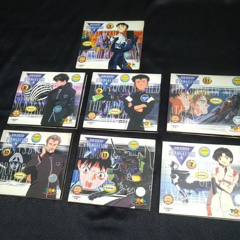 Vcd Film Robot Evangelion Vol 1 7 8 9 10 11 12 original Unit Price ...