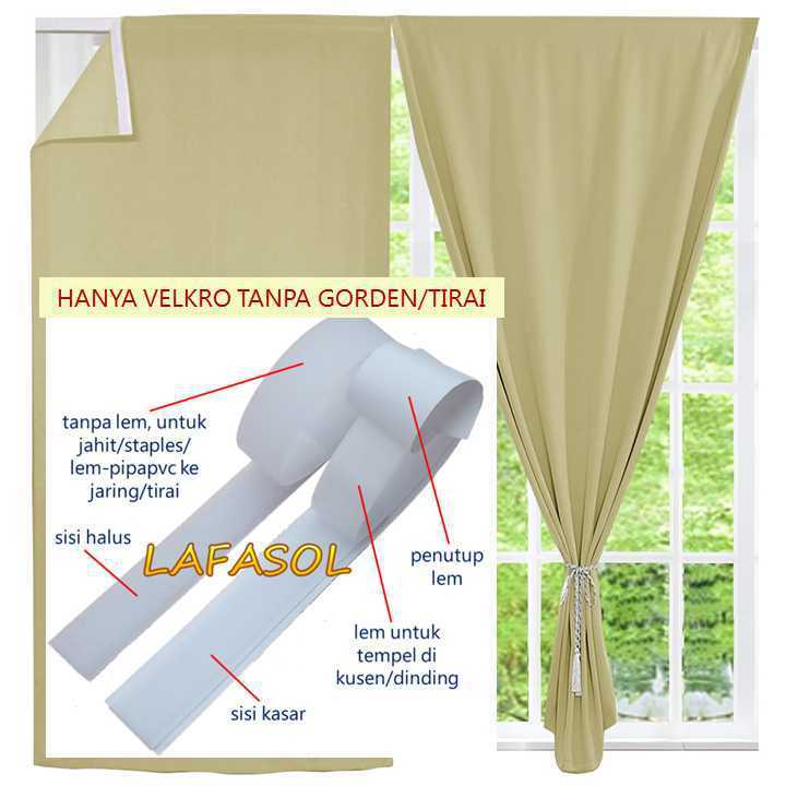 Velkro Stick-on Curtains Curtains Curtains Vitrase Vitrage Blackout ...