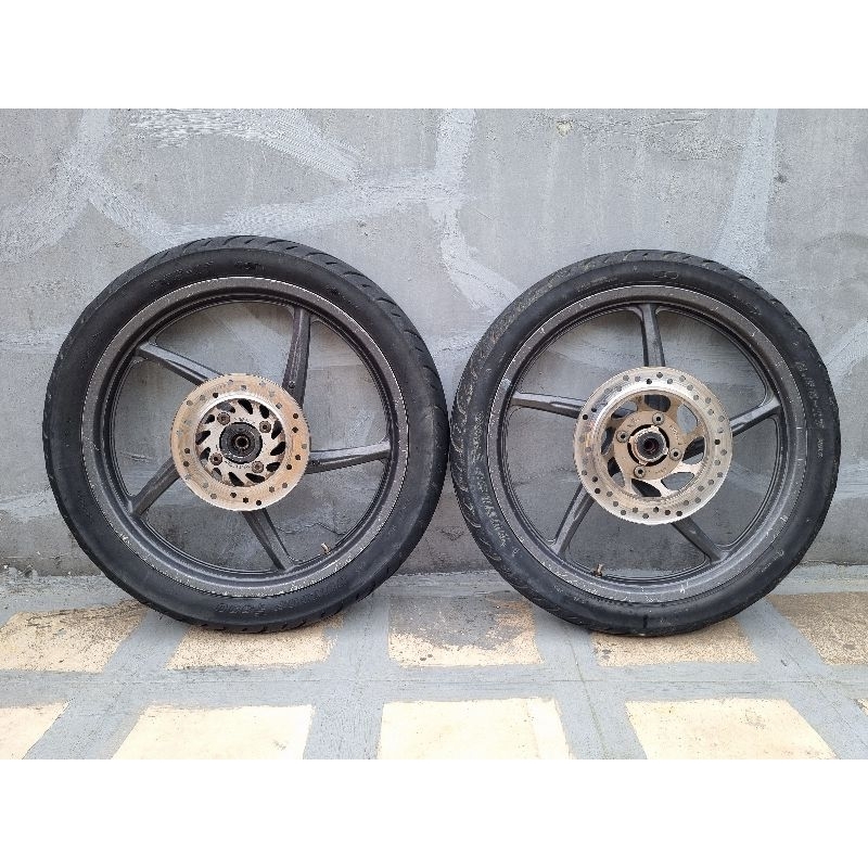 Supra X 125 Double Disc Racing Rims Front Rear | Shopee Malaysia