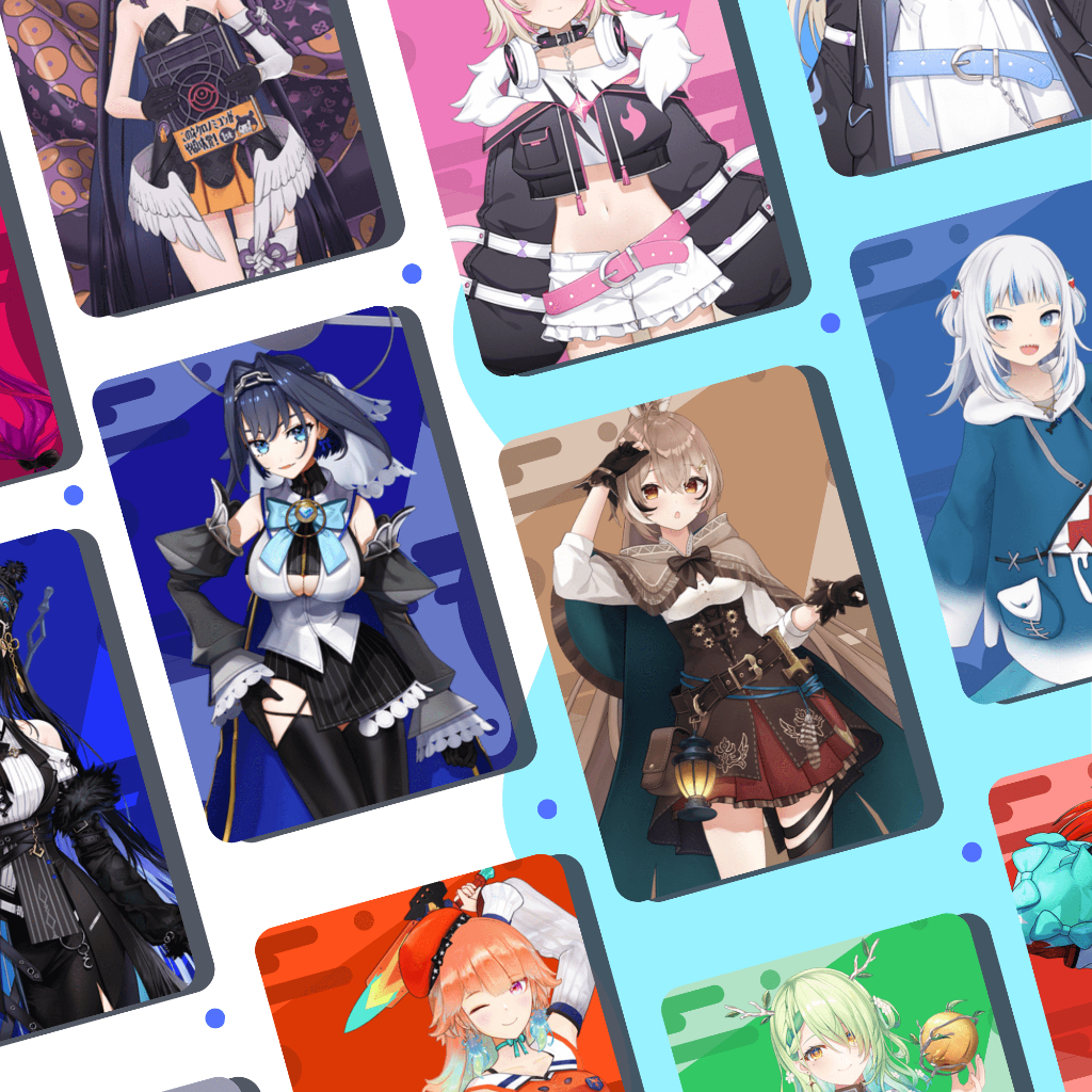 Vtuber Hololive Anime Photocard EN | Hololive Vtuber EN Holo Myth, Holo ...