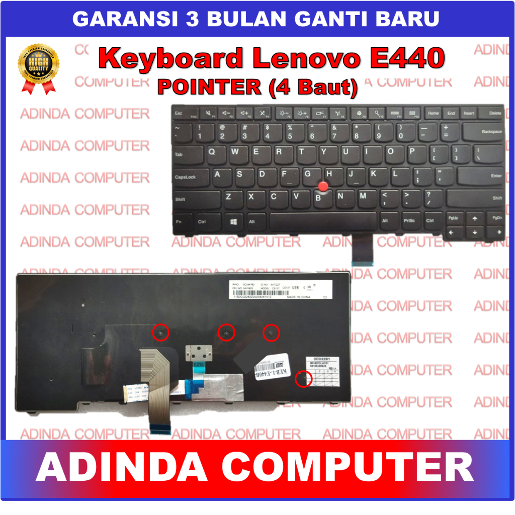Lenovo Thinkpad E440 E431 E450 E455 T450 W450 Keyboard 4 Bolt Pointer | Shopee Malaysia
