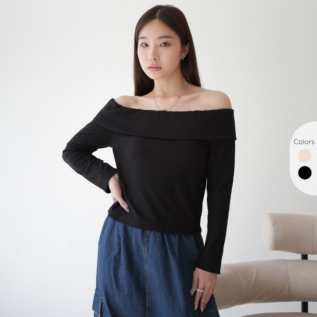 Isla Ola Sabrina Top - Women's Long Sleeve Top - Off Shoulder | Shopee ...