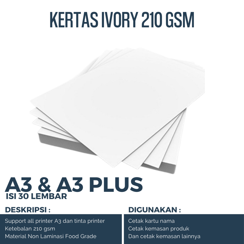 Ivory Paper 210gsm A3 & A3 PLUS Contents 30 Sheets Of ivory Paper A3 ...