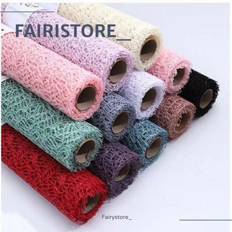 Flower Mesh Korean Spider Net Paper Flower Bouquet Net Wrapping Paper ...