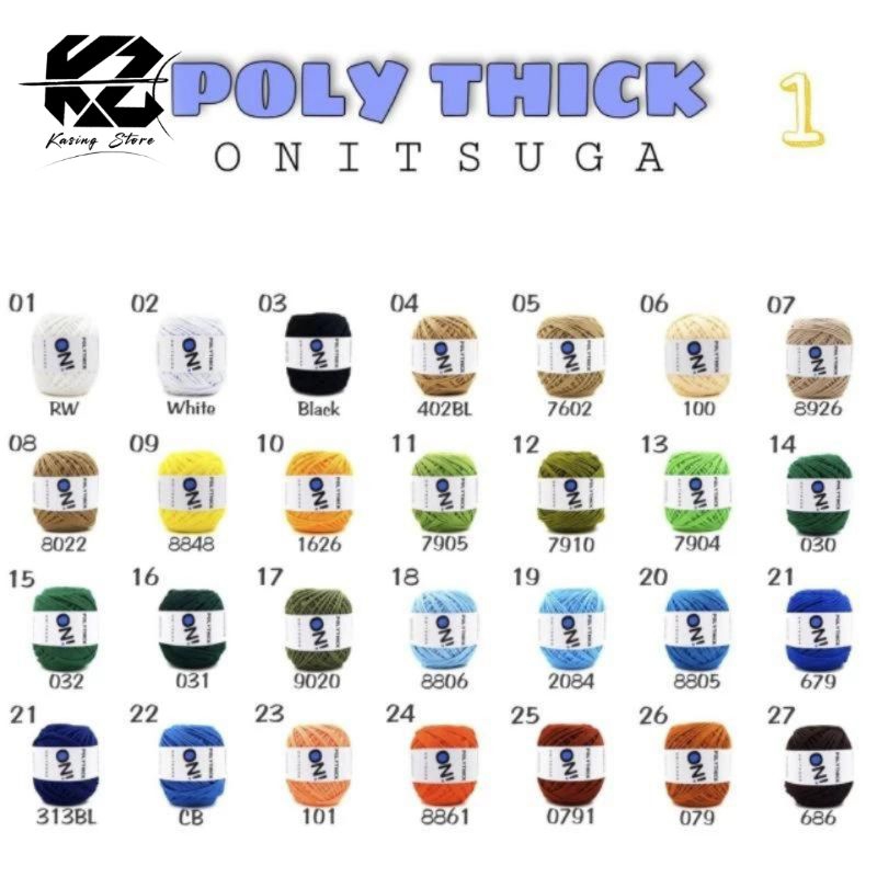 Onitsuga BIG PLY Polythick Polyester Knitting Yarn | Shopee Malaysia