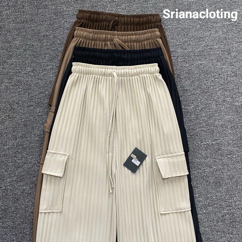 Contemporary Women's Cargo Knit Highwaist Culottes Pants Premium Hornet ...