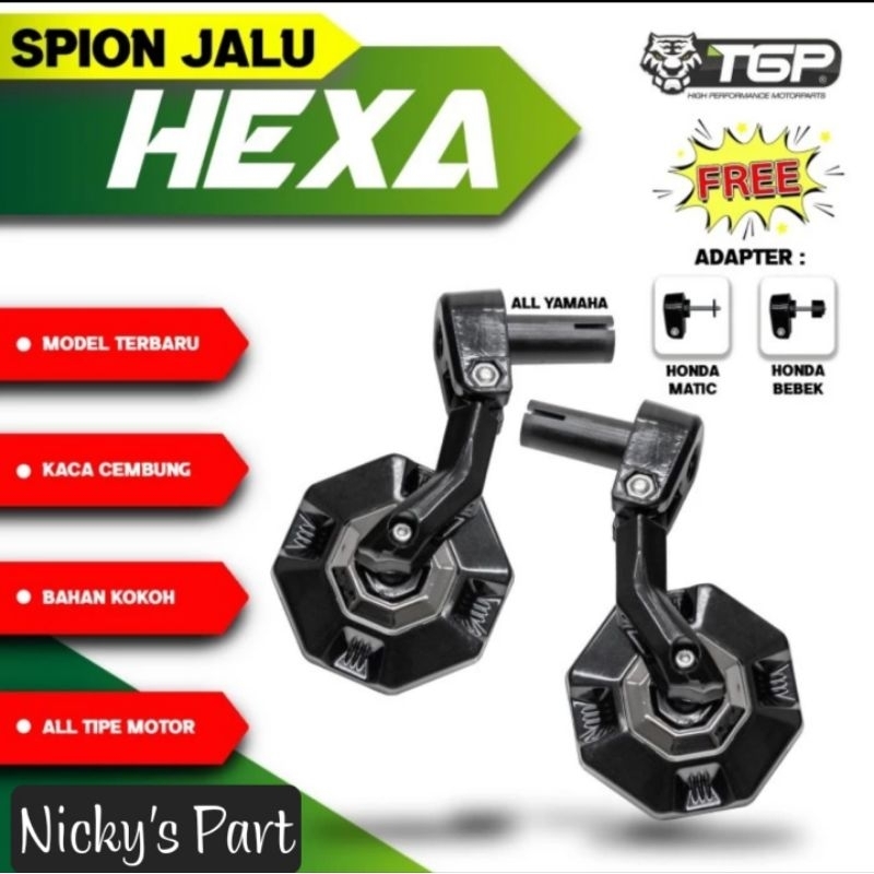 Honda Yamaha TGP Universal Hexa Bar End Mirrors | Shopee Malaysia