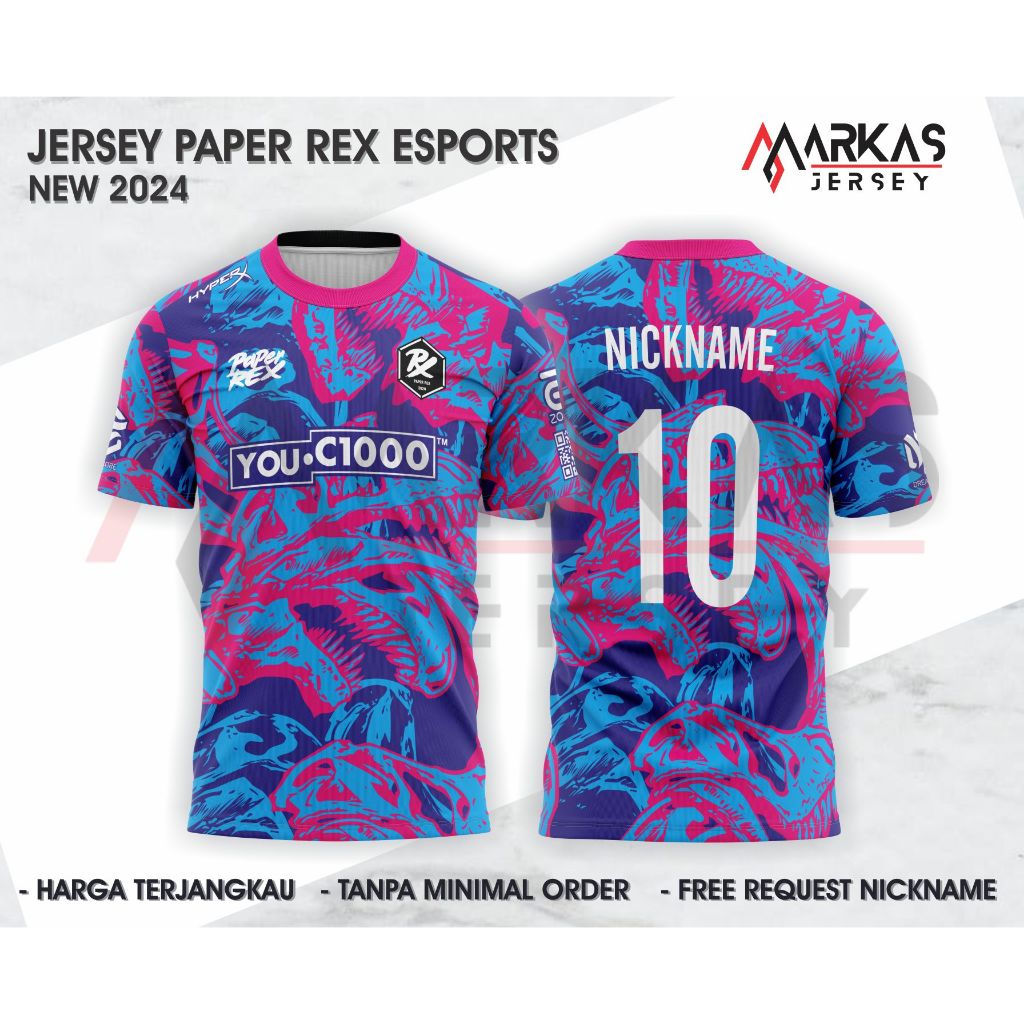 New PAPER REX ESPORTS JERSEY 2024 e GAMING DOTA AOV VALORANT MOBILE ...