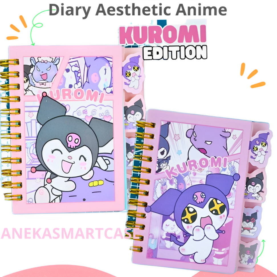 [Assorted] A7 KUROMI Writing Book Cartoon Pictures 50 Sheets And 2in 1 ...