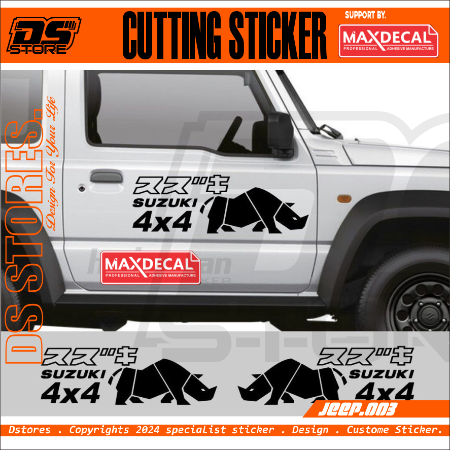 Car Sticker Cutting Car Body Sticker Jeep Suzuki Jimny Badak | Shopee ...