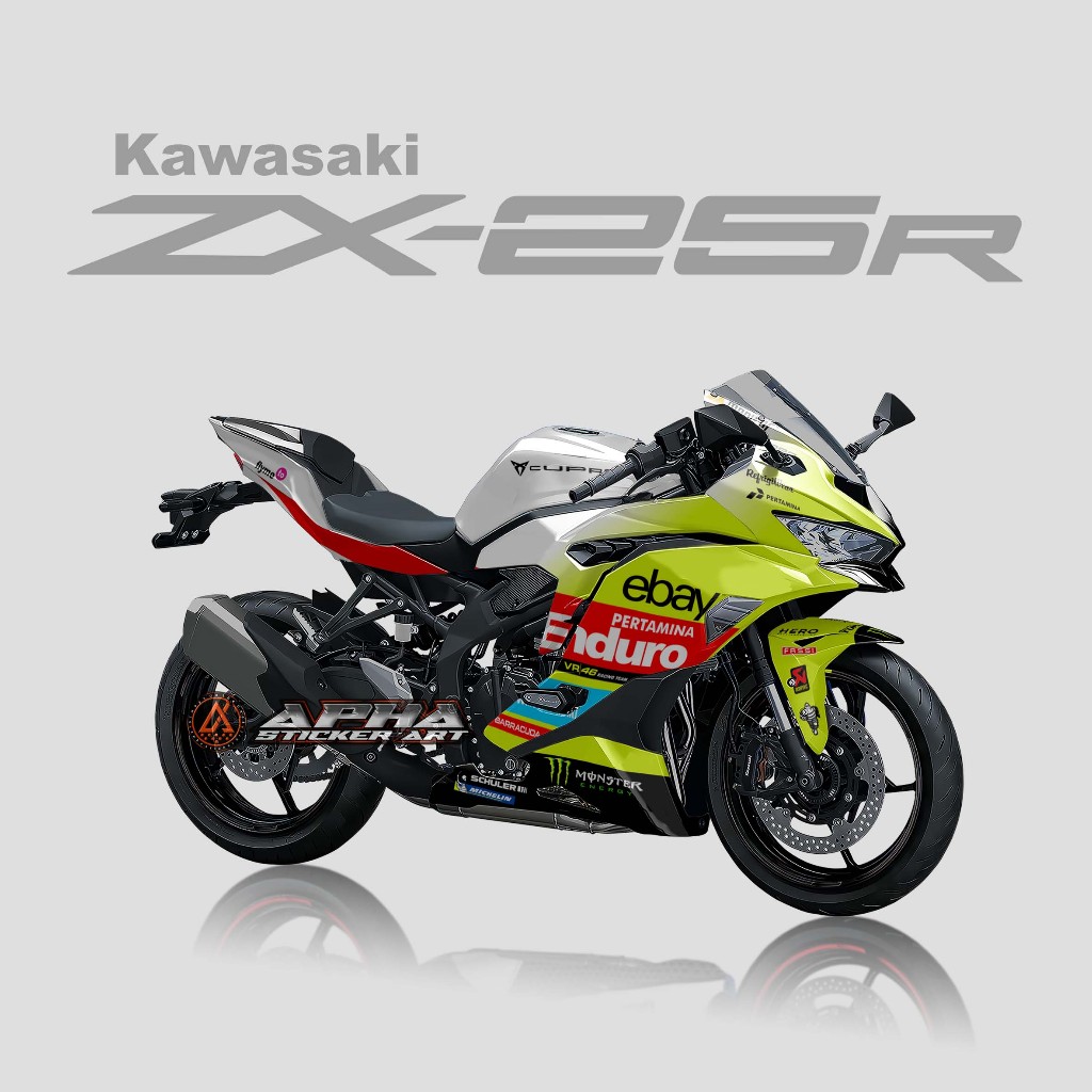 Decal Sticker ZX-25R Full Body Livery Pertamina Enduro 46 Racing Team ...