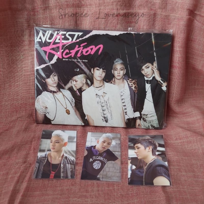 Nuest Action 1st Mini Photocard Album Baekho Aron / Old Album Nu'est Unsealed | Shopee Malaysia