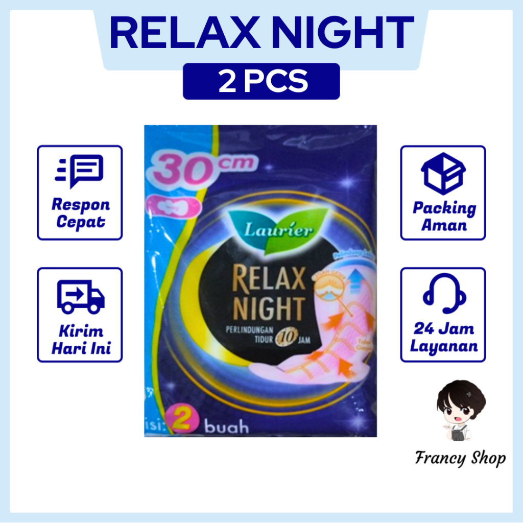 Laurier Relax Night Wing Sanitary Wing Wing Winged Sanitary Napkin 30cm ...