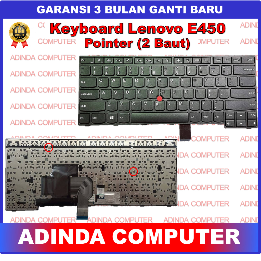 Lenovo Thinkpad E450 L440 T431 T440 T450 W450 Pointer Keyboard | Shopee ...