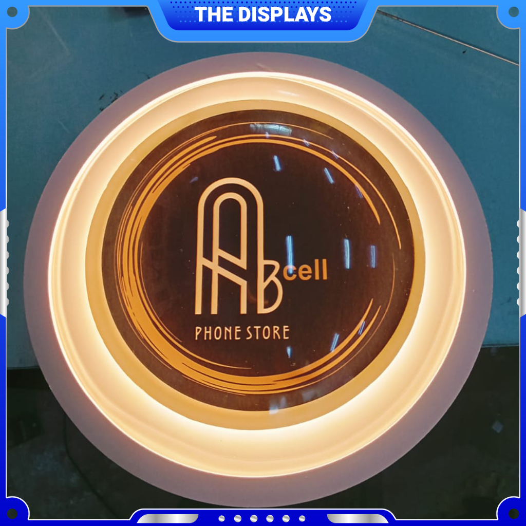 Custom LED Shop Nameplate Logo Signage 40x40 | Shopee Malaysia