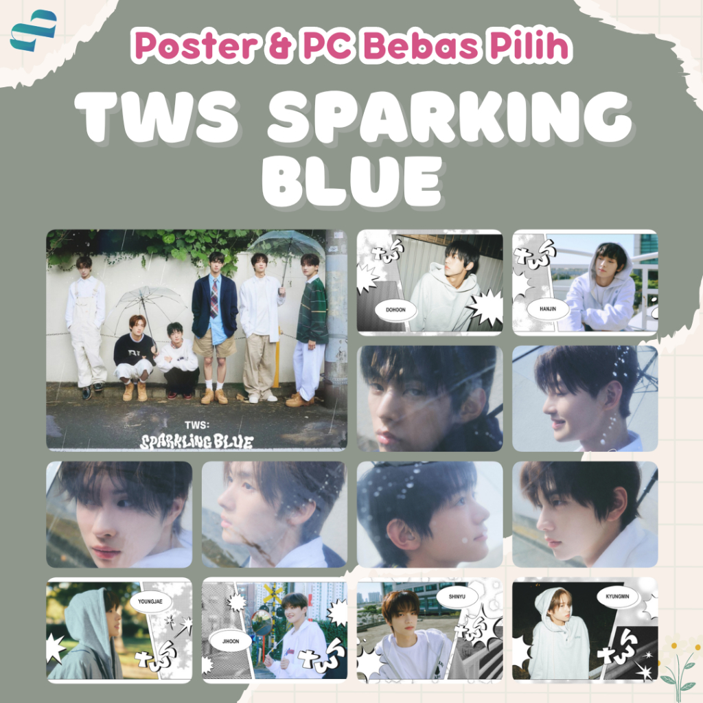 Tws Sparking Blue Poster (Part 1) - Kpop Poster A4 A5 A6 | Shopee Malaysia