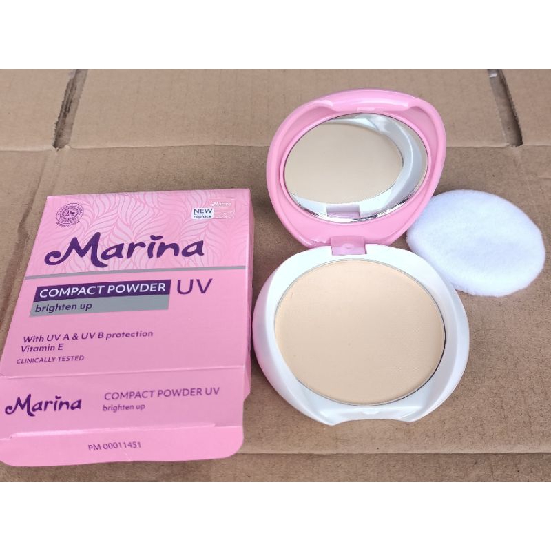 Marina Uv Compact Powder (02 Olive) | Shopee Malaysia
