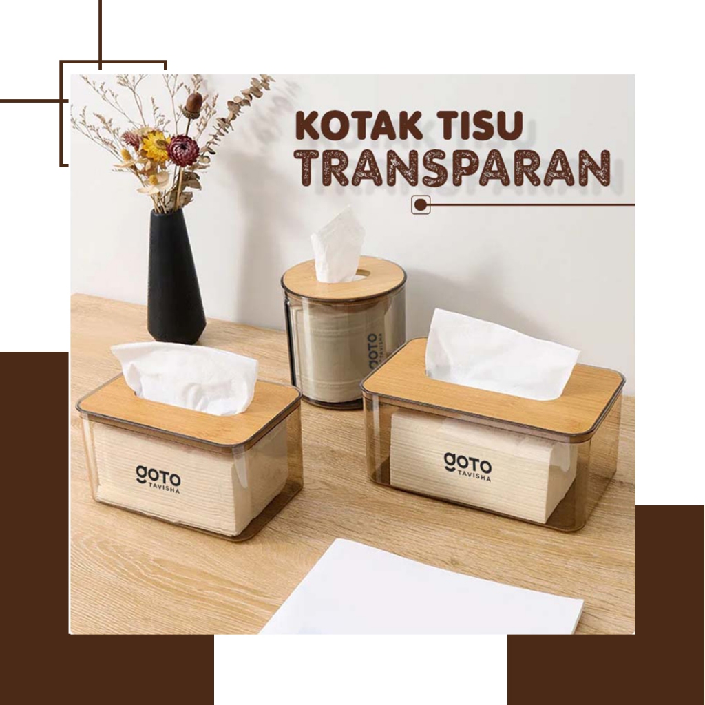 KAYU Goto Tavisha Aesthetic Tissue Box Tissue Box Wooden Tissue ...