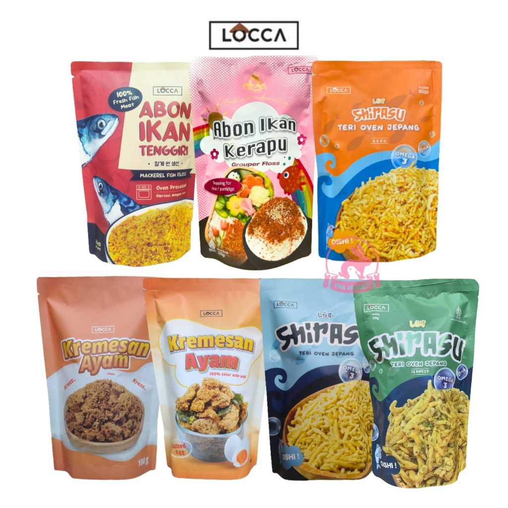 12+ LOCCA SHIRASU TERI Japanese OVEN 80G/KREMESAN Chicken 100G/shredded ...