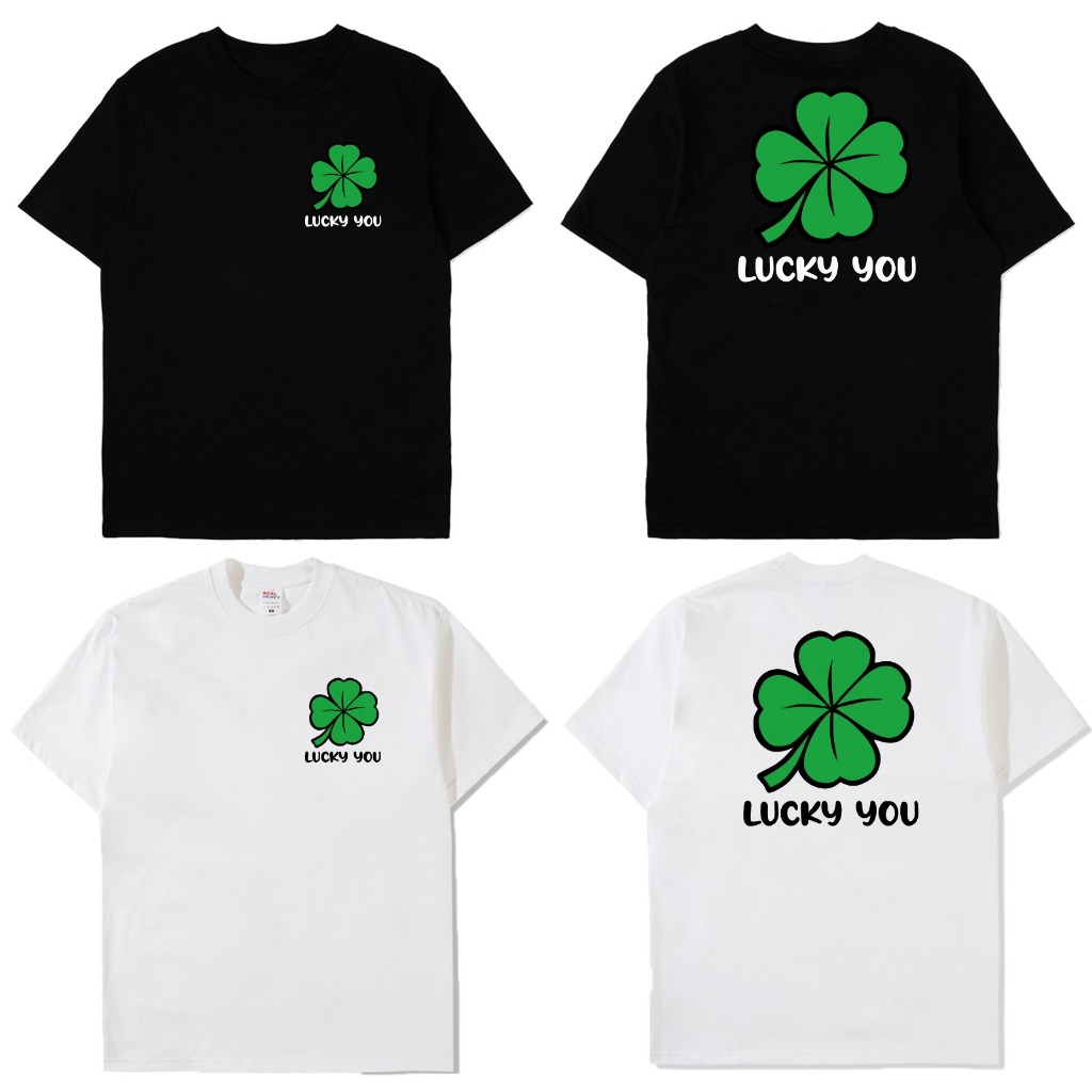 Kpop Queen Of Tears Drama Short Sleeve T-Shirt Lucky You Clover logo ...
