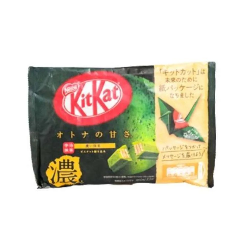 HIJAU Kit Kat Mini Green Tea/Wafer Coated With Green Tea Chocolate ...