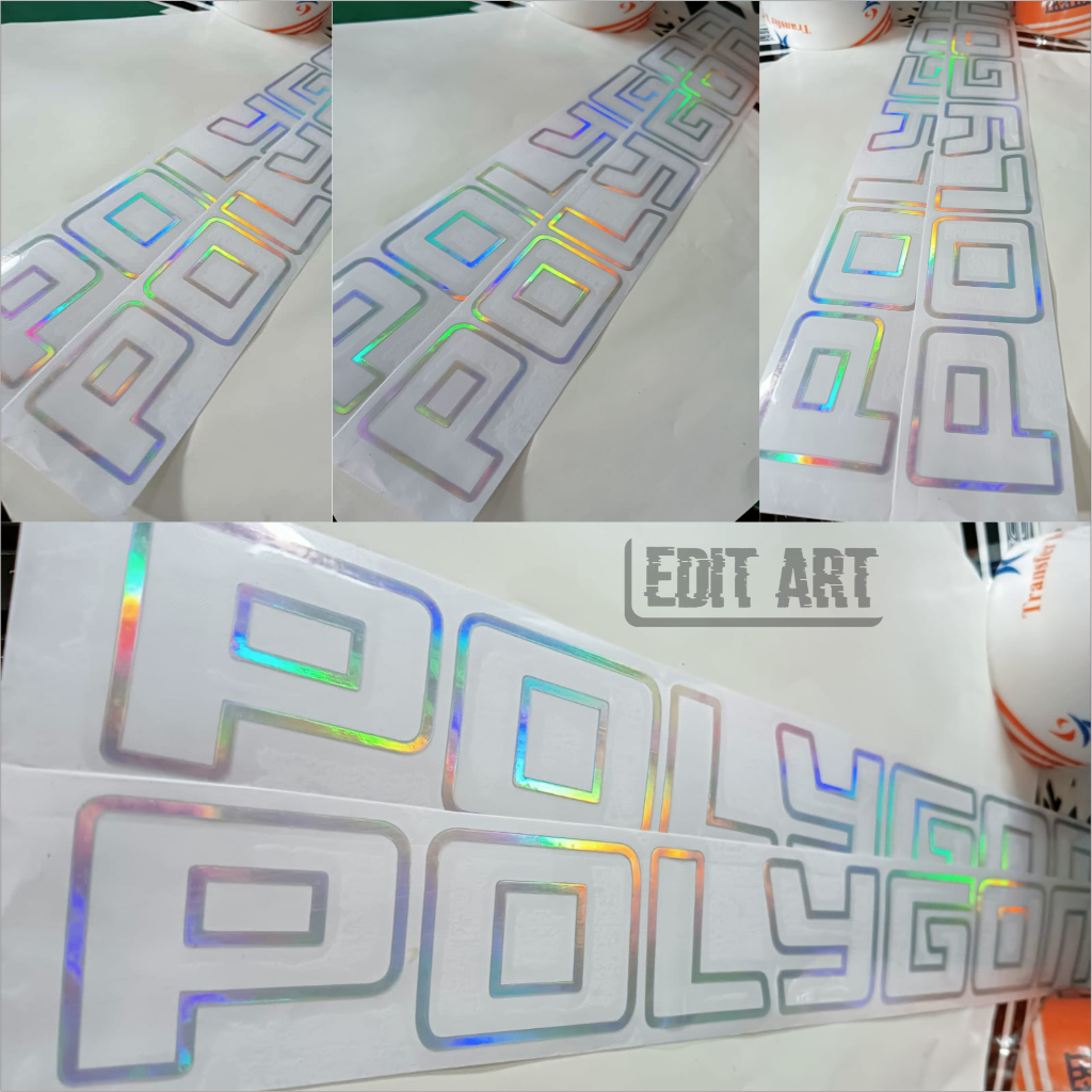 Polygon Helios Bike Sticker Font Outline Decal Roadbike MTB Downtube ...