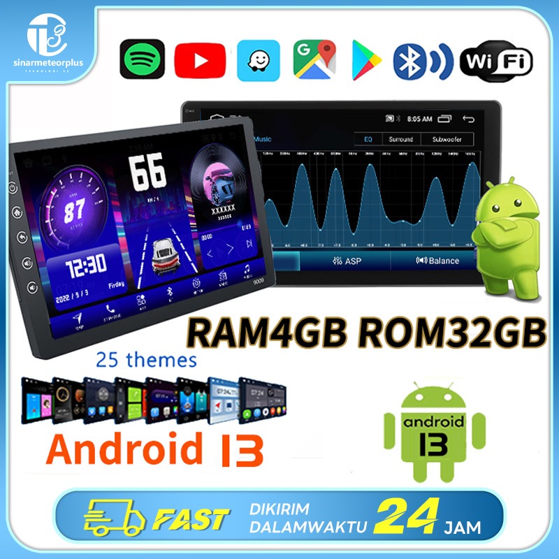 LAYAR 2gb+32gb 7/9/10 inch Android 12 Car Stereo Radio 2+32GB ROM ...
