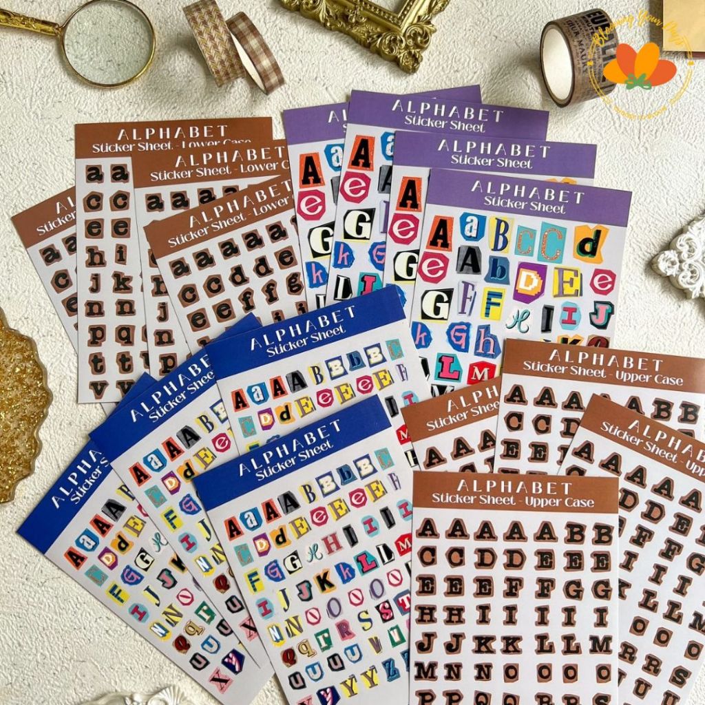 Journal Letter Sticker Alphabet Sticker Alphabet Letter Sticker Deco ...