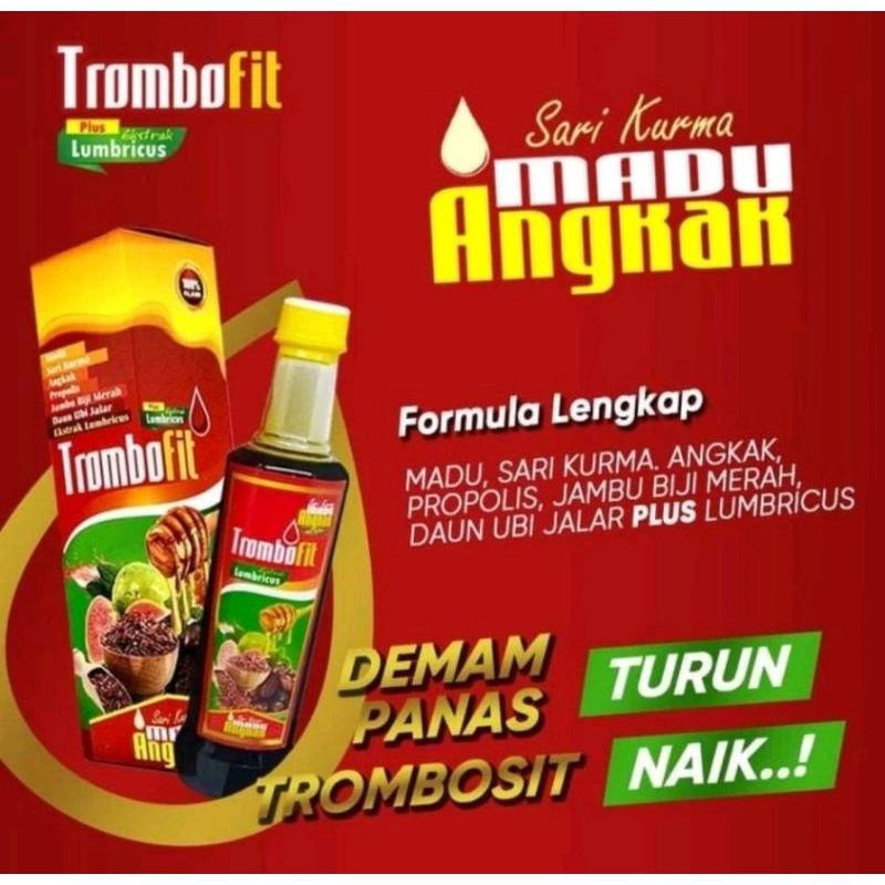 Honey Date Sari Angkak propolis Thrombofit plus lumbricus Angkak Date ...