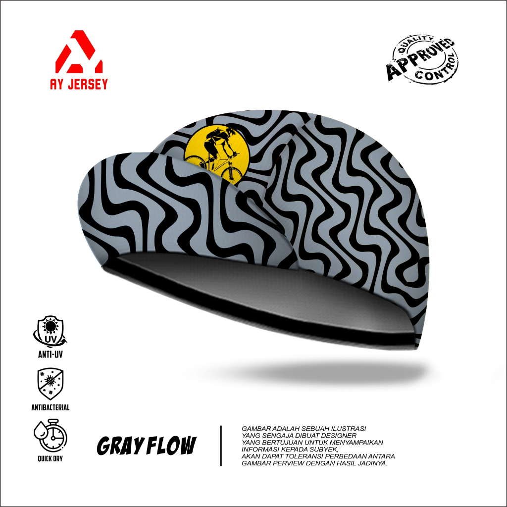 Cycling CAPS GRAY FLOW (BIKE HAT) | Shopee Malaysia