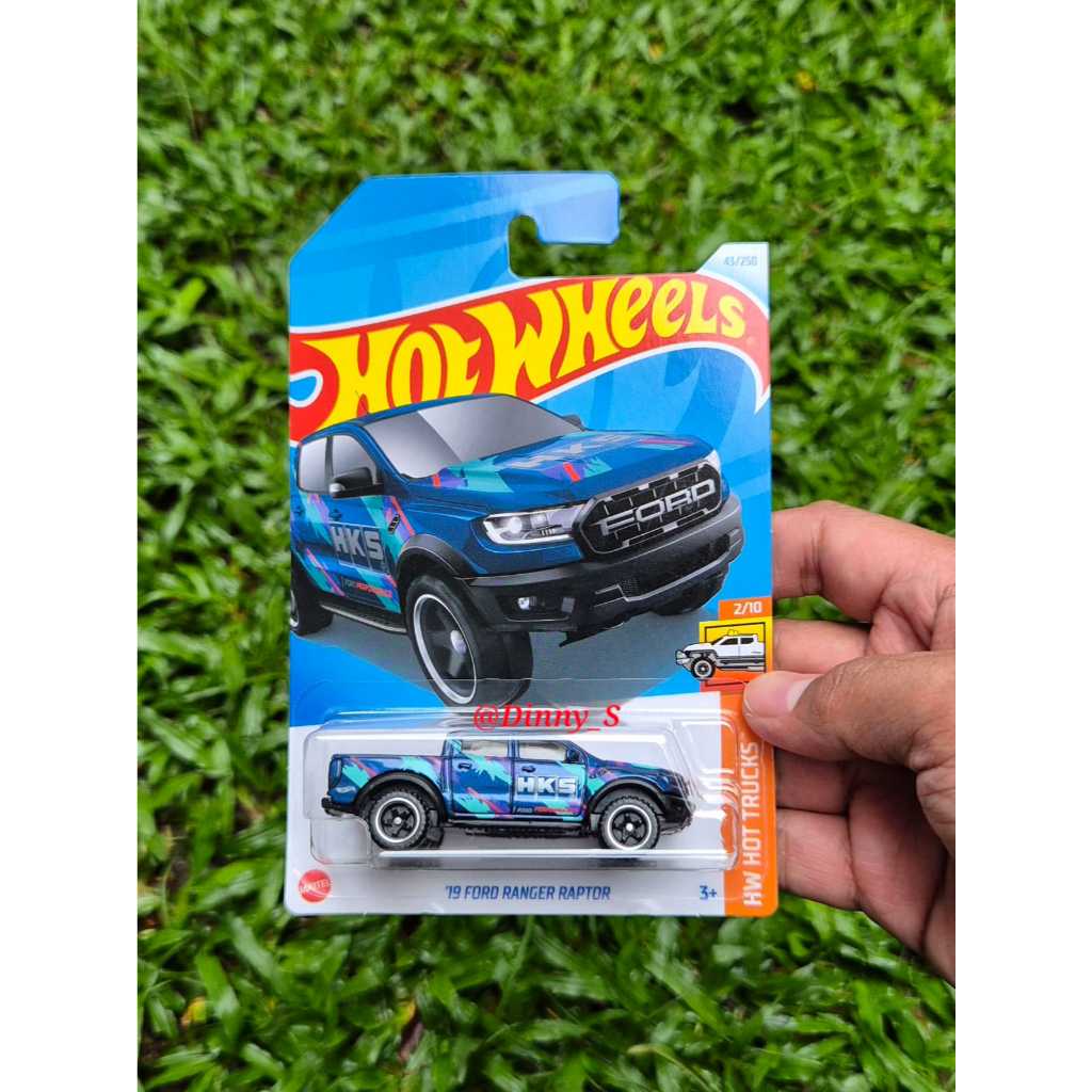 Hot Wheels 19 Ford Ranger Raptor HKS original blue | Shopee Malaysia