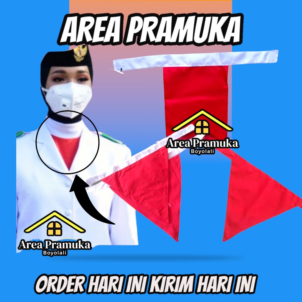 Adhesive paskibra scarf (grain) | Shopee Malaysia