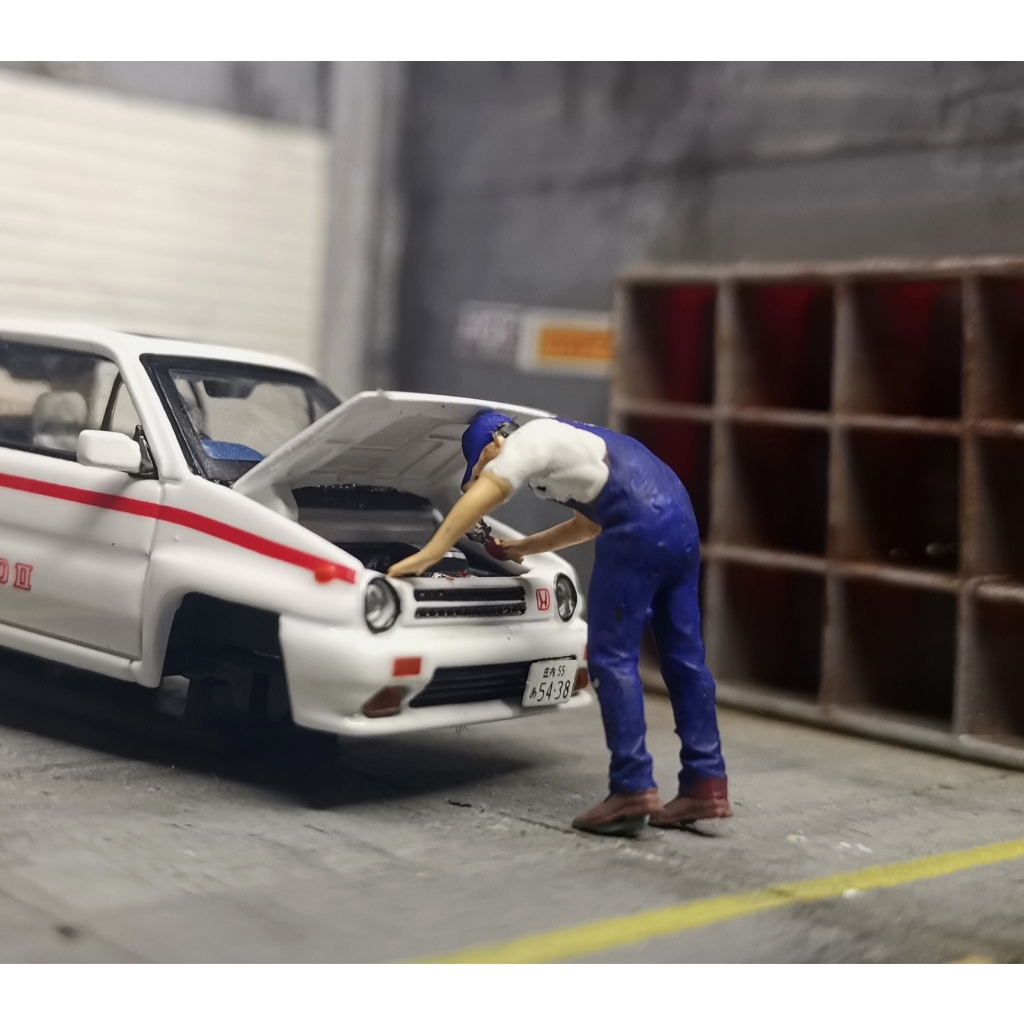 Figure 1 Men's Mechanic Mechanic Type 1 Diorama Diecast Hot Wheel ...
