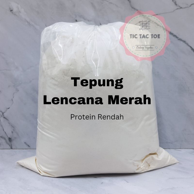 MERAH Red Badge Flour, Wheat Flour, Badge Flour, Red Badge repack 1kg ...