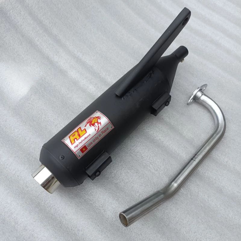 Exzos Red LEO EXHAUST RACING FOR YAMAHA EGO EGO S SOLARIZ AVANTIZ GEAR ...