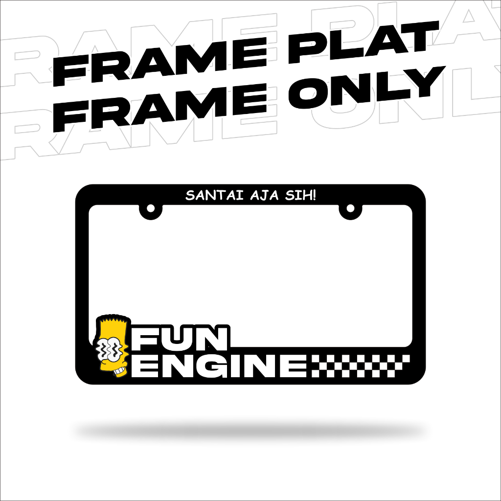 [Frame Only] Custom JDM Number Plate Frame for Motorcycles | Shopee ...