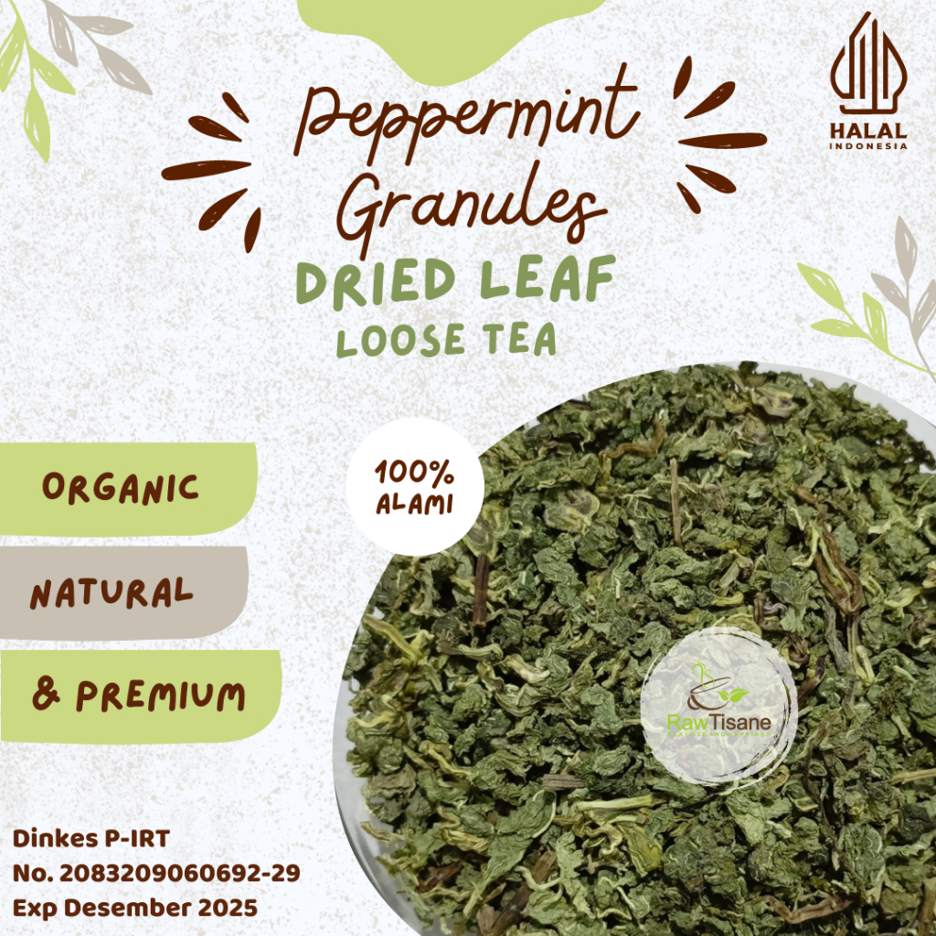 Raw TISANE Peppermint Leaf Granules Tea / Peppermint Leaf Granules Tea ...