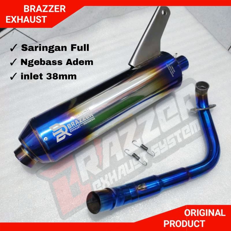 Standard Exhaust Racing inlet 38mm Nmax Aerox PCX Vario Adv Griller Beat Genio Grand Filano Mio ...