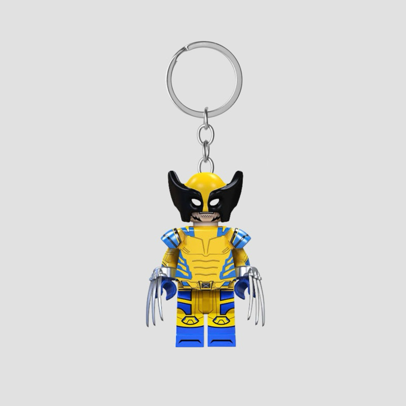 Dhis Project Shiny Keychain LEGO Minifigure Wolverine Marvel | Shopee ...