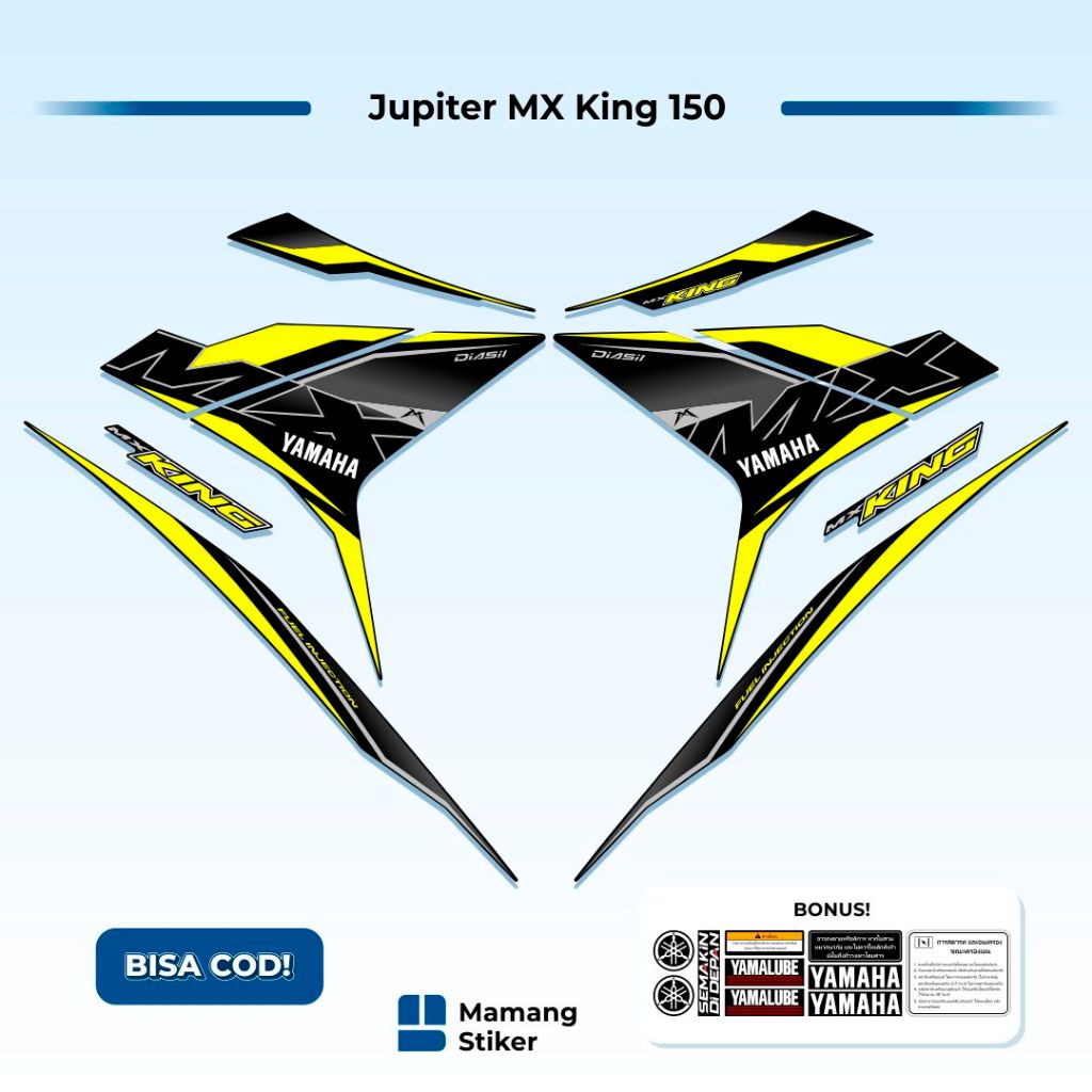 Striping MX King 150 Variations (6) Y15ZR V2 Original Full Body Vietnam ...
