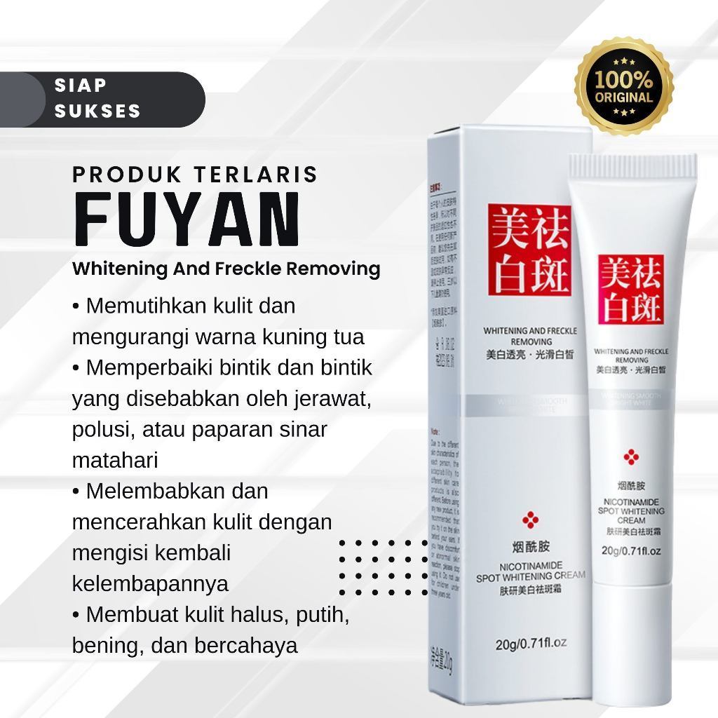 HITAM Fuyan Whitening Cream/ Fuyan For Spots/Anti Spots And Spots Cream ...