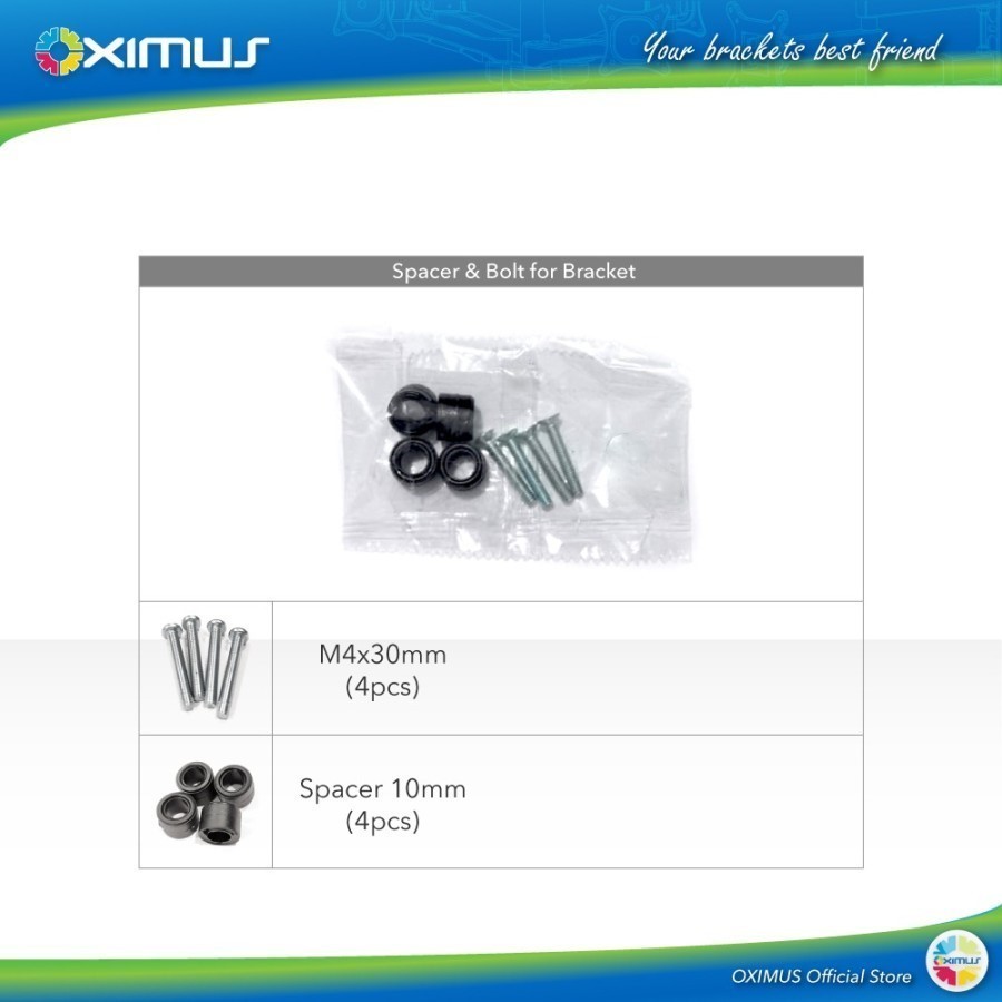 Spacers and Bolts Set for Vesa Mount Monitor Bracket | Shopee Malaysia