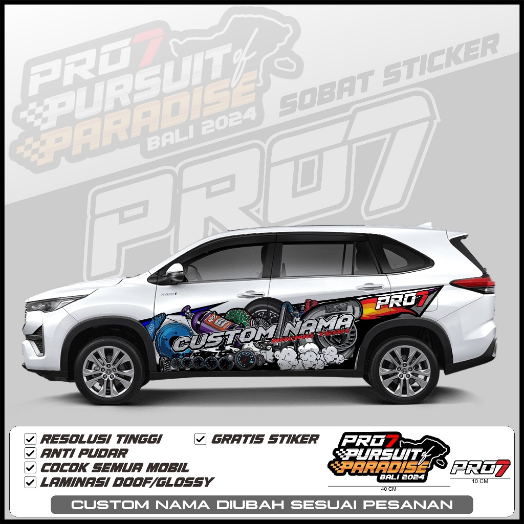 Innova ZENIX REBON AVANZA XENIA Car DECAL/PAJERO SPORT Car Sticker ...