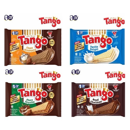 Wafer TANGO 16gram ROYAL CHOCOLATE SASSY STRAWBERRY MILKY CHOCOLATE ...